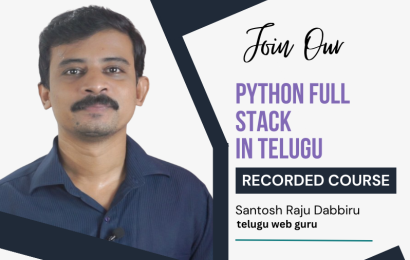 Python Full Stack Course in telugu by teluguwebguru | Best Python full ...